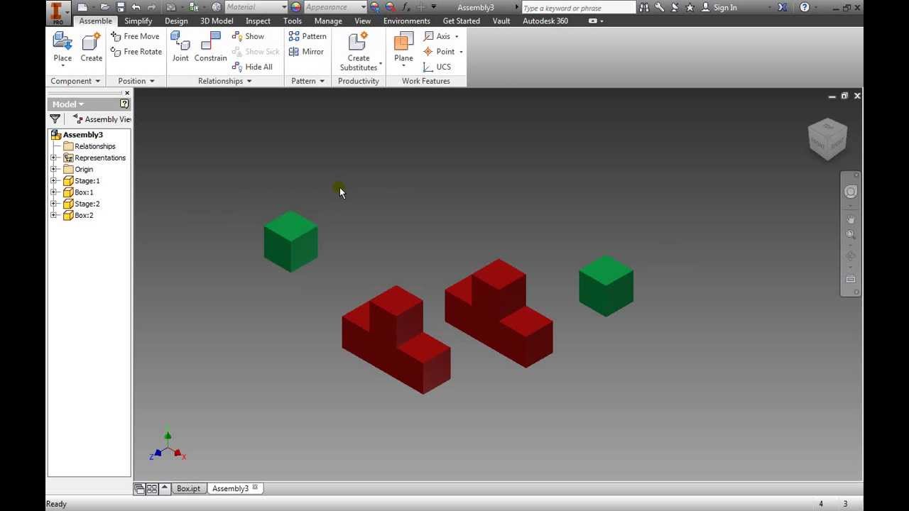 Autodesk Inventor 2014 A look At Creating Basic Assemblies
