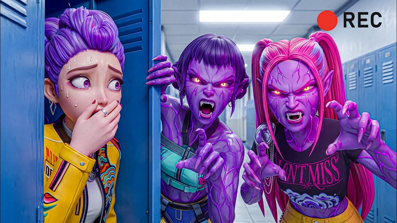 RUMI AT SCHOOL! WHAT HAPPENED TO MIRA AND ZOEY?! 😱 KPop Demon Hunters Animation