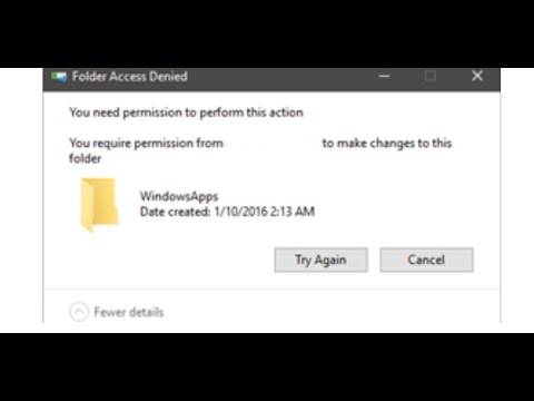 Fix Can't Delete WindowsApps Folder, How to Delete WindowsApps Folder in D Drive in Windows 10