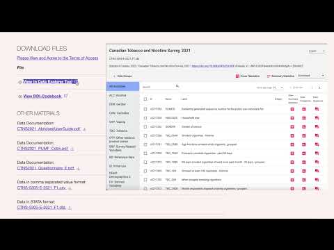 Downloading Datasets in Odesi