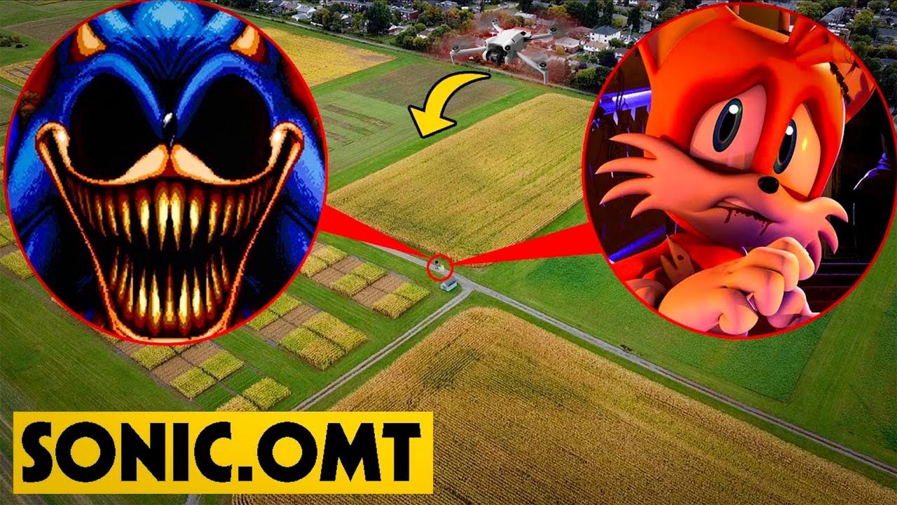 DRONE CATCHES SONIC.OMT & TAILS IN REAL LIFE! (SONIC.OMT ATE TAILS!!) | SONIC.EXE ONE LAST ROUND