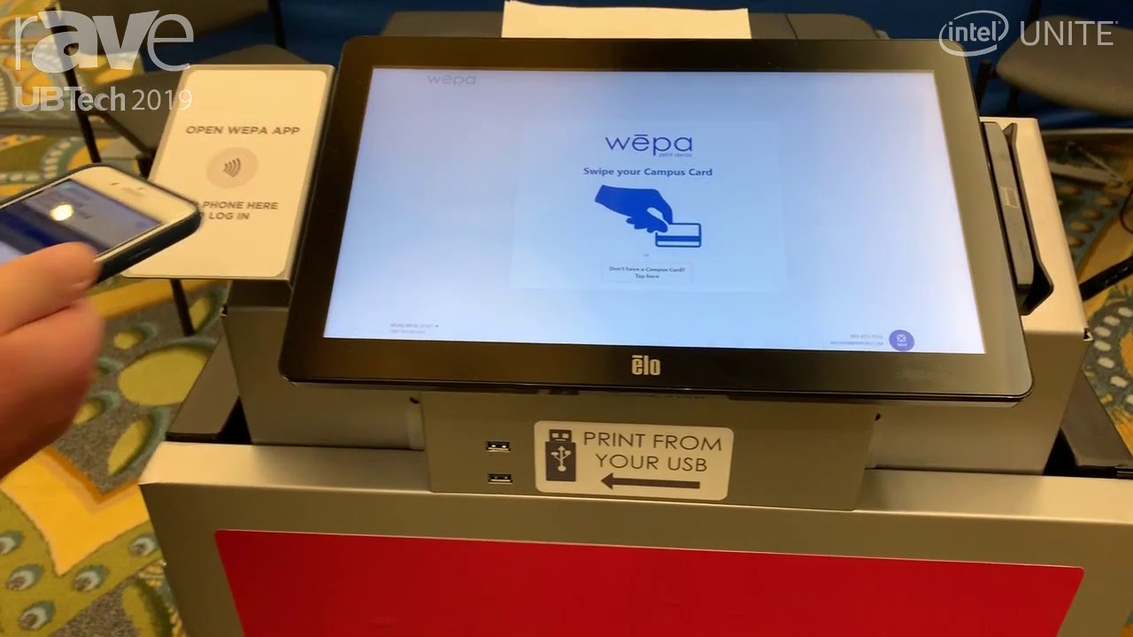 UB Tech 2019: Wepa Shows Kiosk Printer for Students With Easy Mobile Device Access