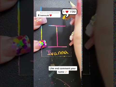 Ivanna * Name Logo * Name Art * Tattoo Idea - TikTok Request #Shorts
