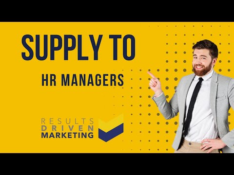How to Find & Sell Using the UK HR Managers Database