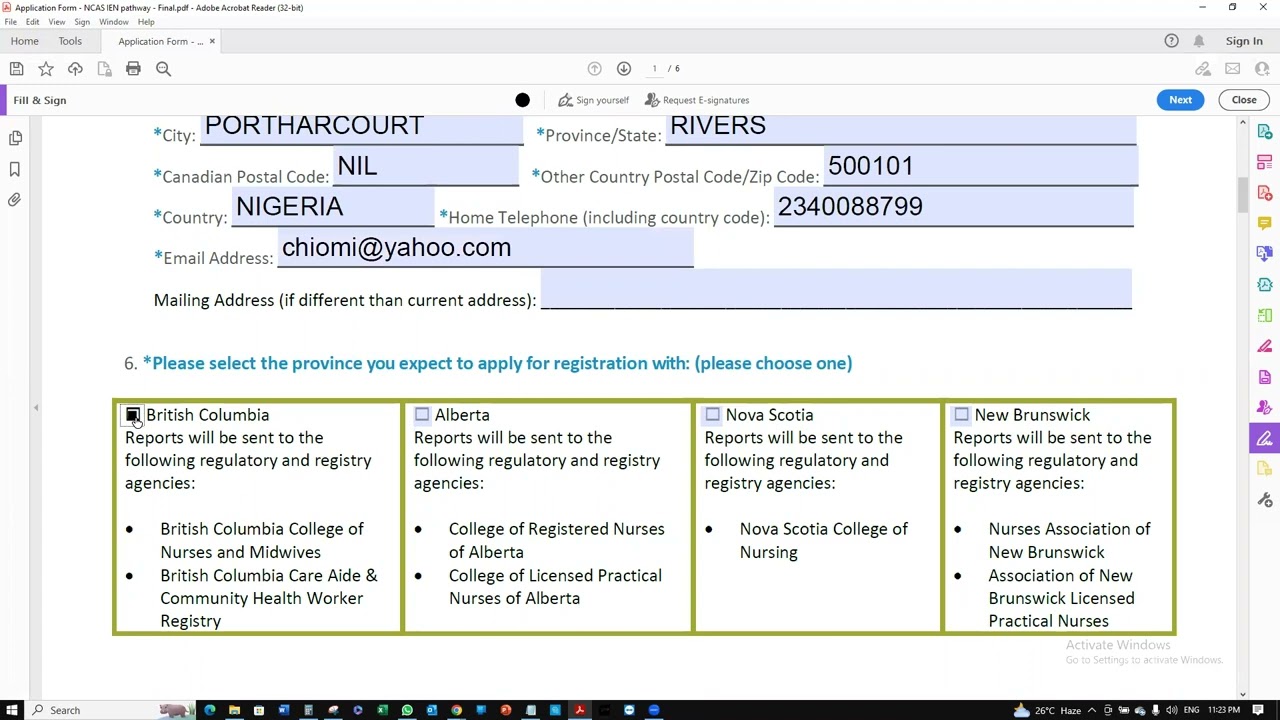 How to complete and upload your NCAS ​Applicatio​n Form​