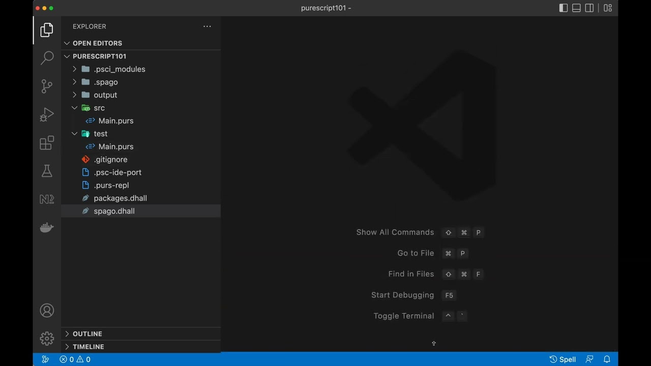 PureScript 101 - Install and First Program with Test