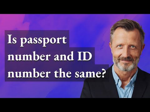 Is passport number and ID number the same?