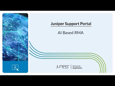 AI-Based RMA on the Juniper Support Portal