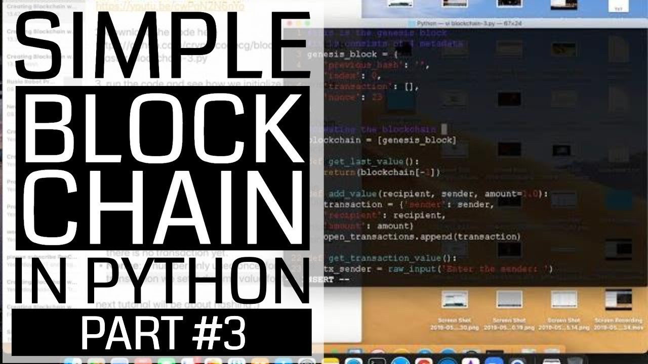Creating Blockchain with Python #3 - Genesis Block