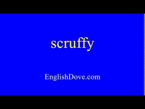How to pronounce scruffy in American English.