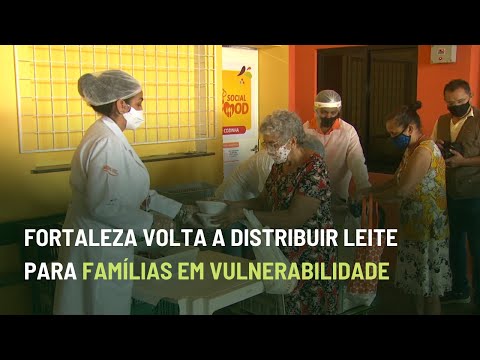 PREFEITURA DE FORTALEZA VOLTA A DISTRIBUIR LEITE PARA FAMÍLIAS EM VULNERABILIDADE SOCIAL