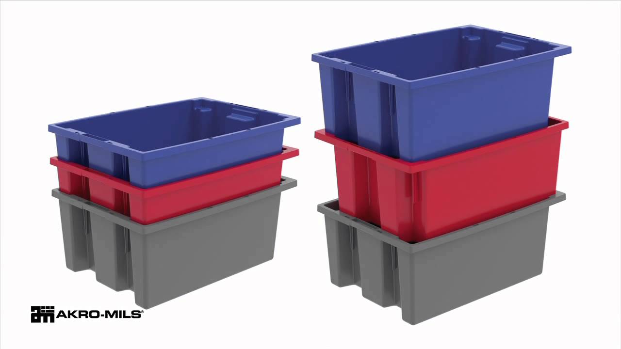 Akro-Mils Nest & Stack Totes