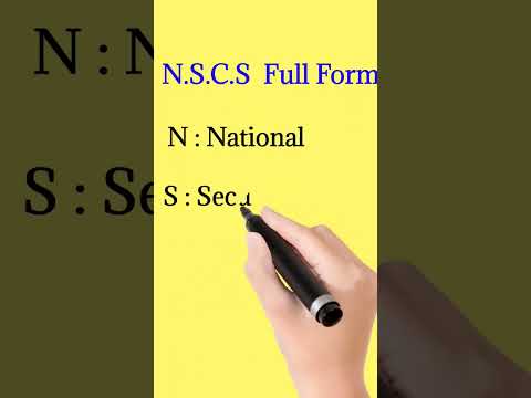 N.S.C.S Full form | Full form of NSCS | #fullform