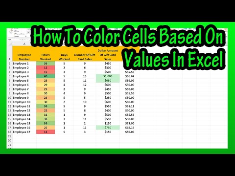 How To Color In Cells Based On Values In The Cells In Excel Explained