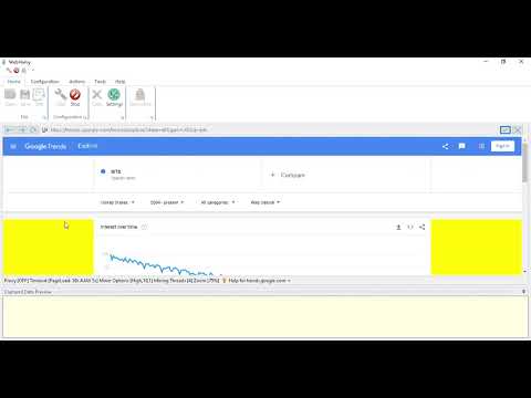 Scraping Google Trends to obtain 'Interest over time' data and Screenshots of multiple key words