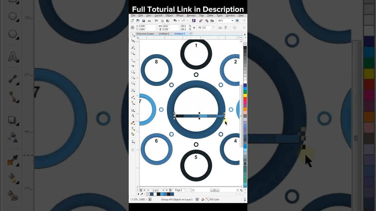 Infographic Design in CorelDraw #shorts