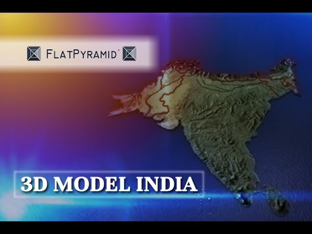 India 3D Model - FlatPyramid