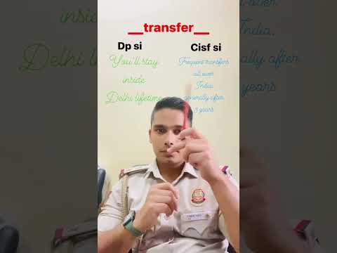 delhi police si vs cisf si job profile 🕵️ #cisf #delhipolice #cpo #shorts