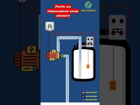 POMPA AIR MENGGUNAKAN RADAR OTOMATIS #listrik #electrical #pompaair #viralshorts #sorts