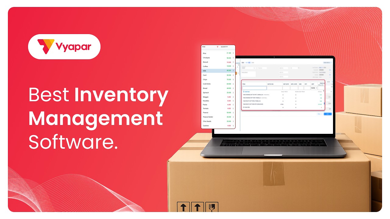 Best Free Inventory Management Software for Small Businesses | Vyapar