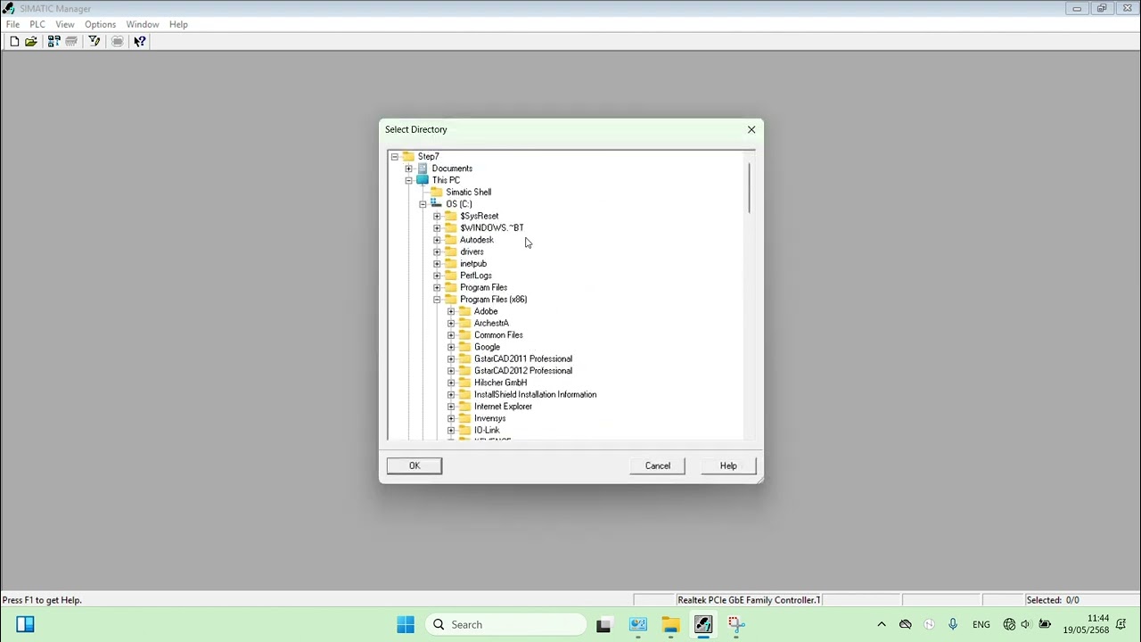 Upload S7 300 with SIMATIC Manager STEP7 via Ethernet interface
