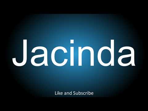 How to correctly pronounce - Jacinda.