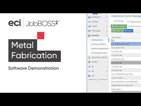 JobBOSS²: Streamline Your Metal Fabrication Operations with Ease - Software Demo