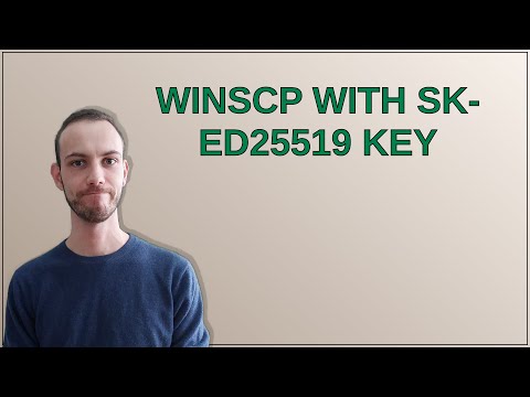 WinSCP with sk-ed25519 Key