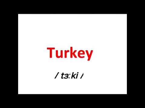 How to pronounce Turkey ?