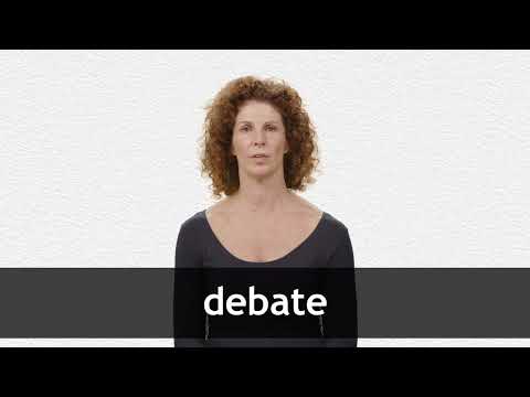 DEBATE definition and meaning | Collins English Dictionary