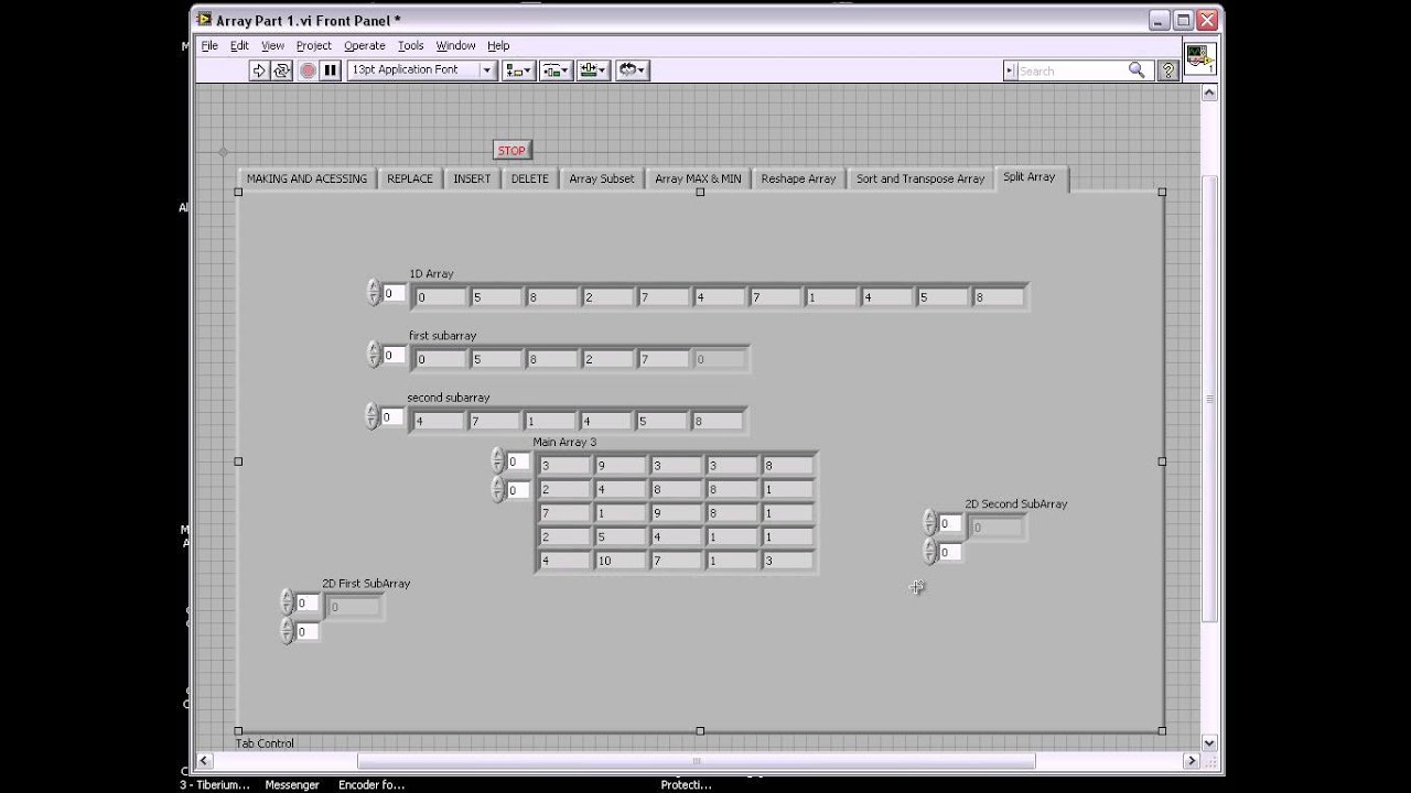 LabView Array Part 2