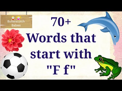 Words that start with F | Words starting with F | Words that Begin With 'F'