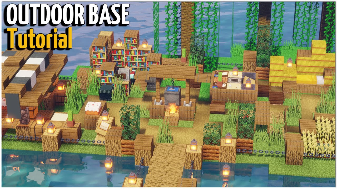 Minecraft Tutorial: Outdoor Base - Minecraft Builders