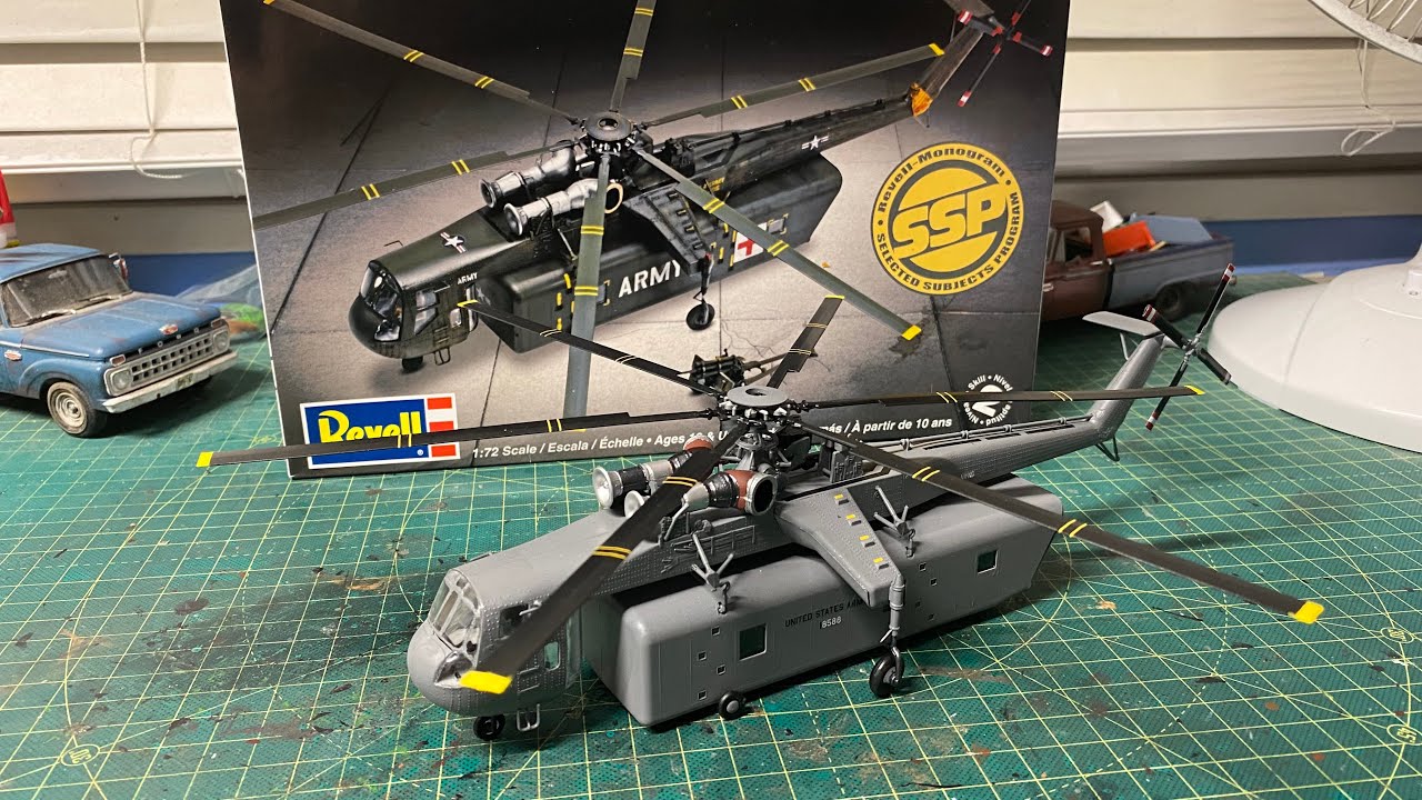 SLIDESHOW: Revell 1/72 Sikorsky CH-54A Tarhe Sky Crane Helicopter Nevada Air National Guard 