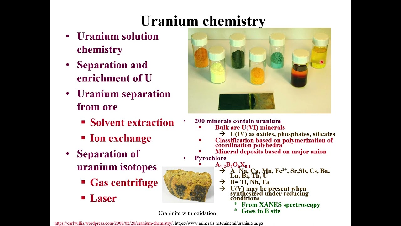 CHEM 312 Lecture 12 uranium part 1
