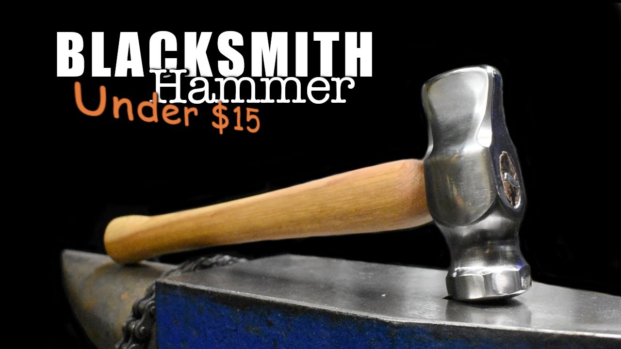 Blacksmith Hammer (UNDER $15) Convert Harbor Freight To Straight Peen Hammer #forging #blacksmith