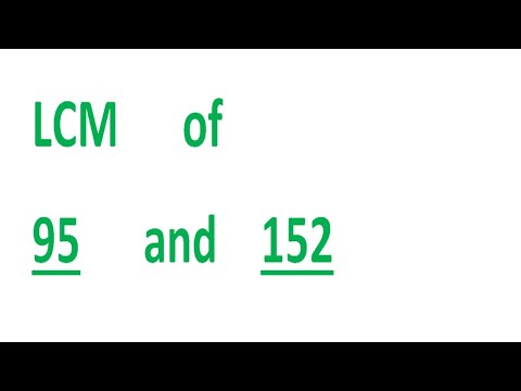 LCM of 95 and 152