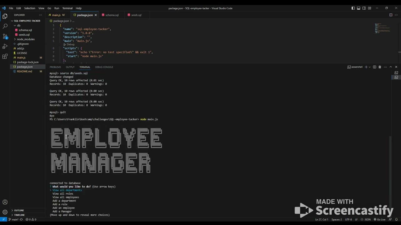 GitHub - RoamingHeart/SQL-employee-tacker