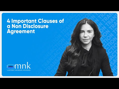 4 Important Clauses of a Non Disclosure Agreement | MNK Law (114)