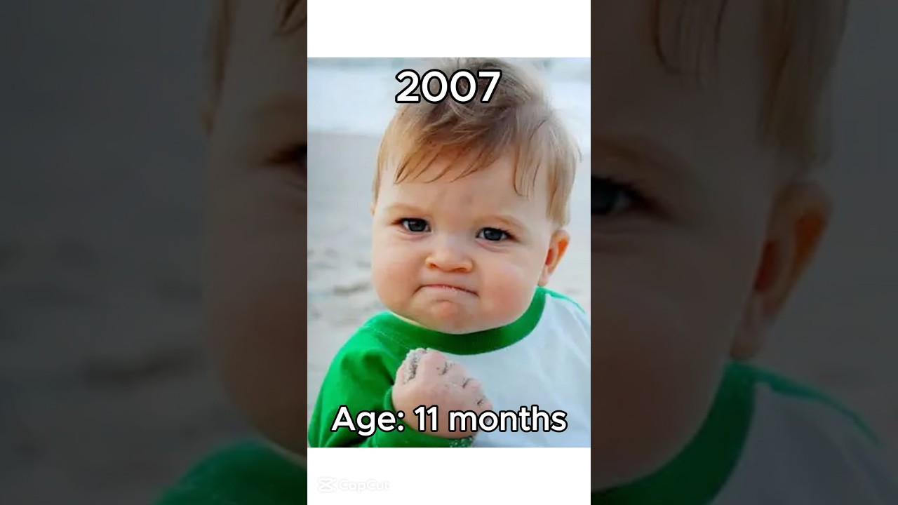 Success Kid Meme Then vs Now-ish (2007 vs 2024) #shorts #memes #nostalgia #memories