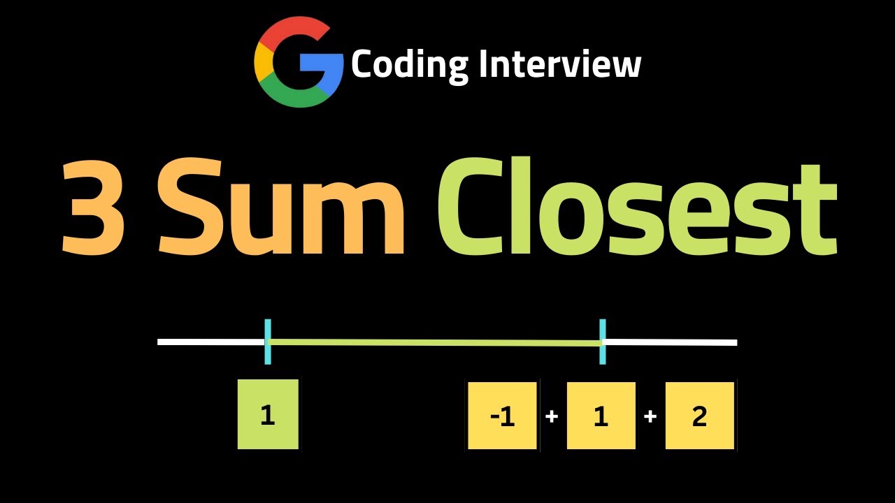 3Sum Closest - LeetCode 16 - Coding Interview Questions