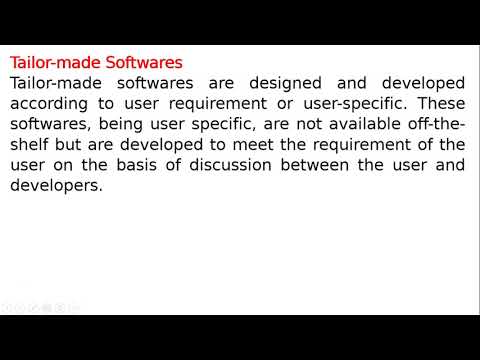 Tailor-made Softwares