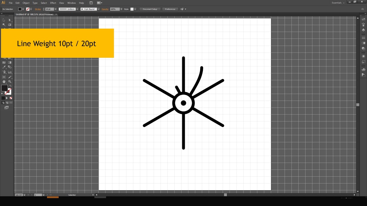 Illustrator Tutorial: Design a flower,  floral,  nature, Icon Design - Illustrator Tutorial