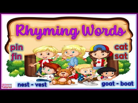 RHYMING WORD || Words That Have the Same Ending Sound || Liy Learns Tutorial