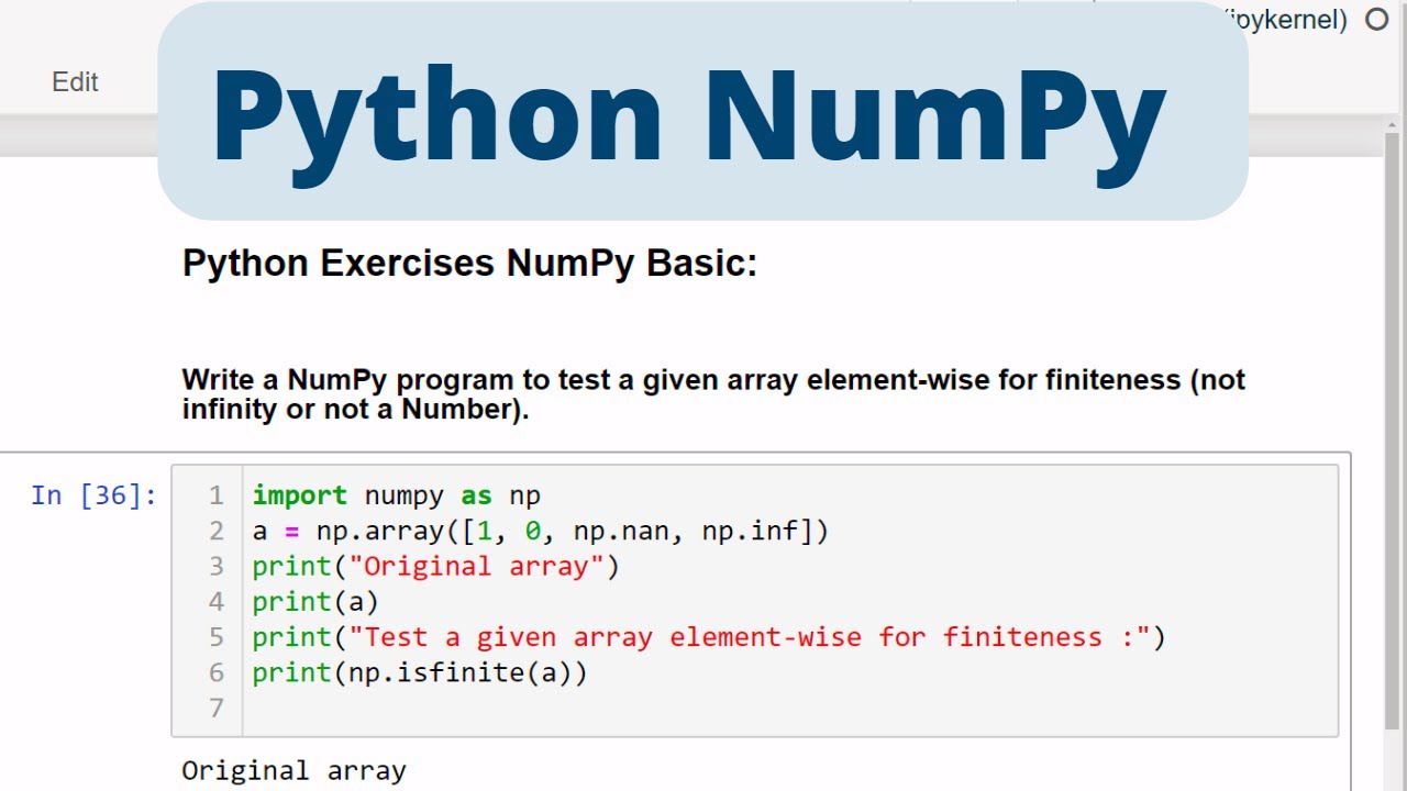 Python NumPy Exercises | NumPy Basic | NumPy: Array Object I Python Programming #education #stream
