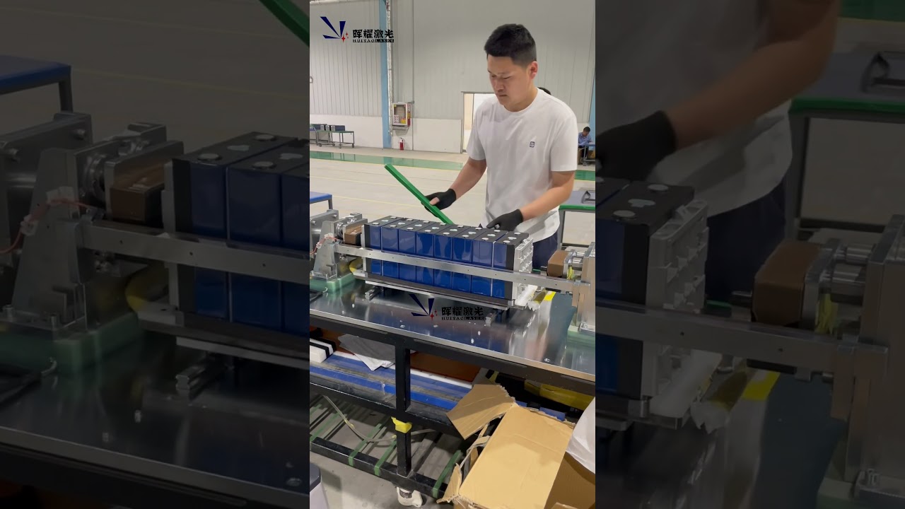 Compression machine for prismatic cells #battery #batterypack