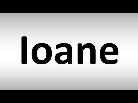 How to Pronounce Ioane