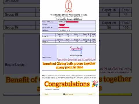 CMA Final Result jan 2023 (benefit of giving both group together)