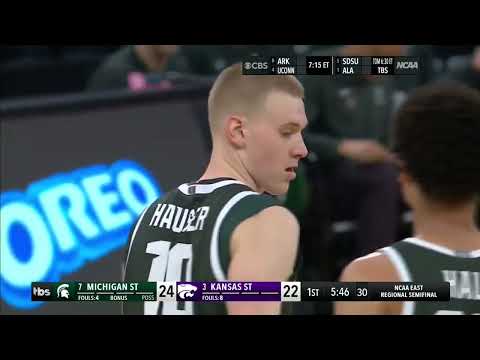 Joey Hauser vs KSU 18 PTS SWEET 16 3.23.23