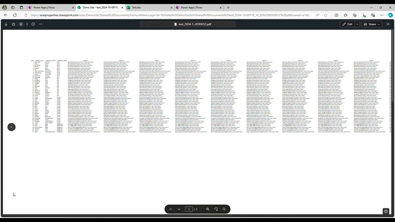 Convert Excel to PDF with custom Formatting using Power Automate + Office Script